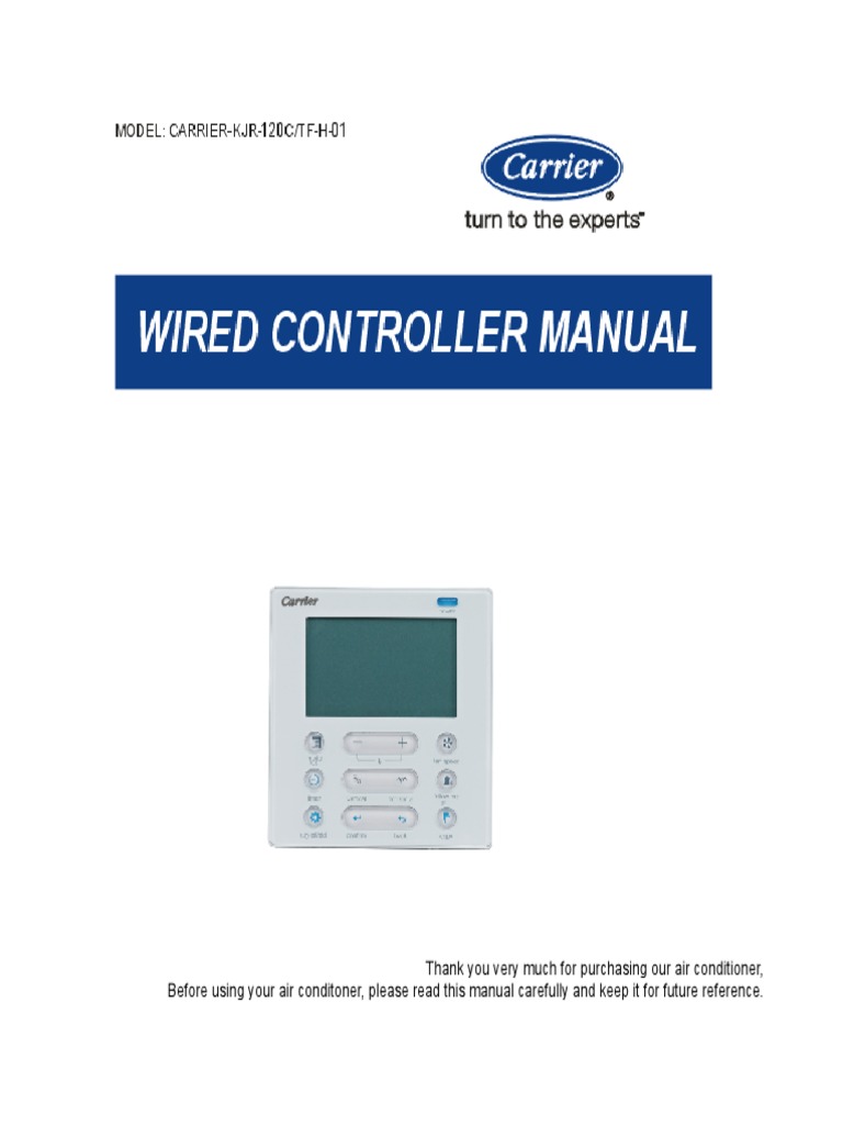 Carrier Ducted Controller Manual | PDF | Electrical Wiring | Screw