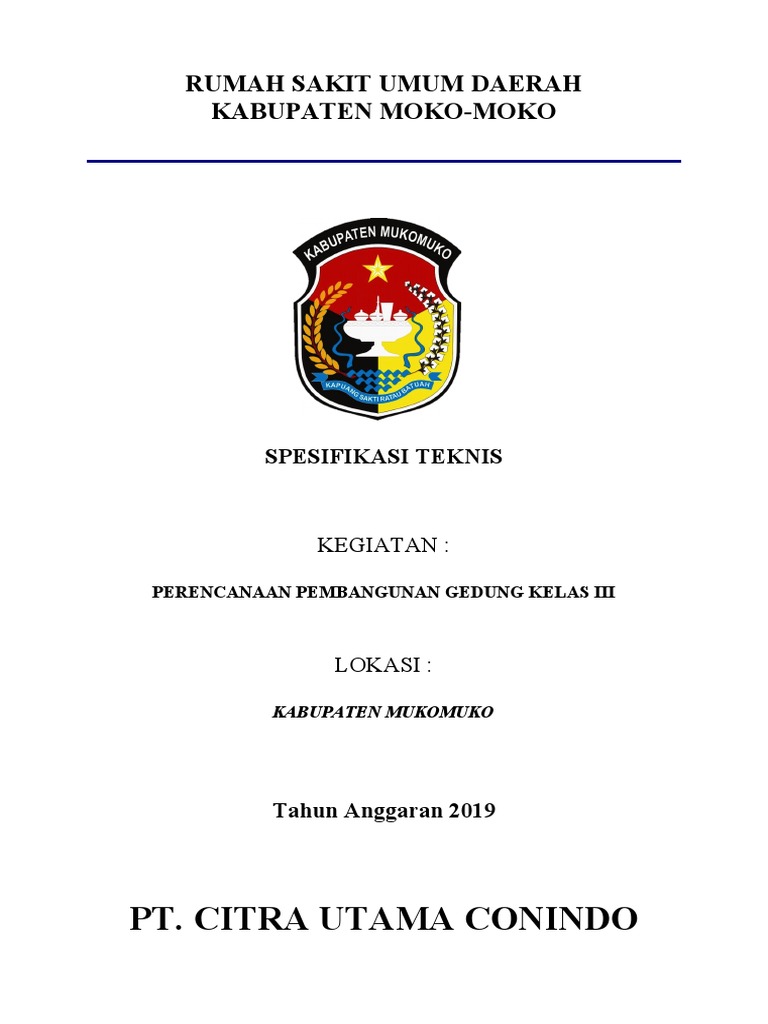 Cover Spesifikasi Teknis Kelas 3 | PDF