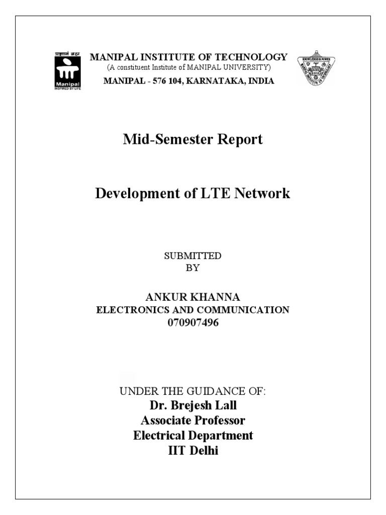 Development Of Lte Network Pdf Orthogonal Frequency Division