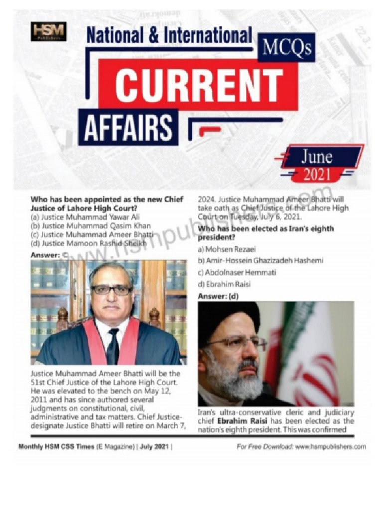 Current Affairs | PDF
