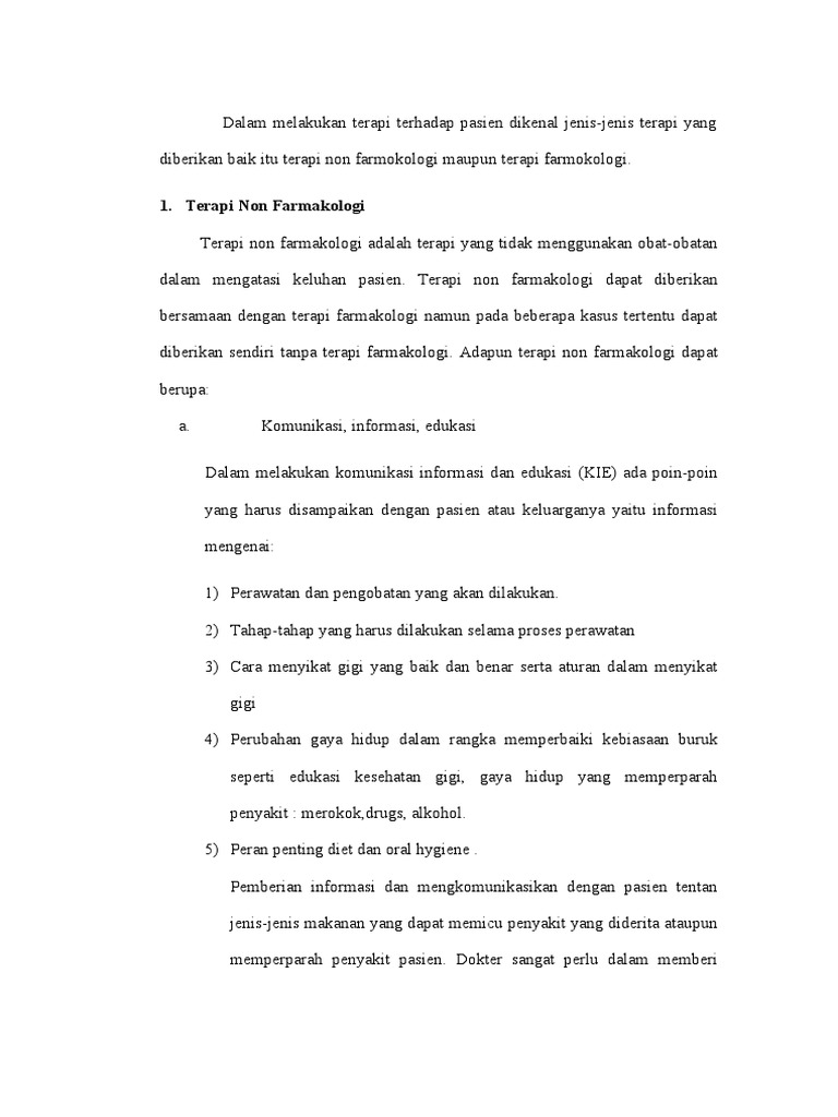 Terapi Non Farmakologi Pdf