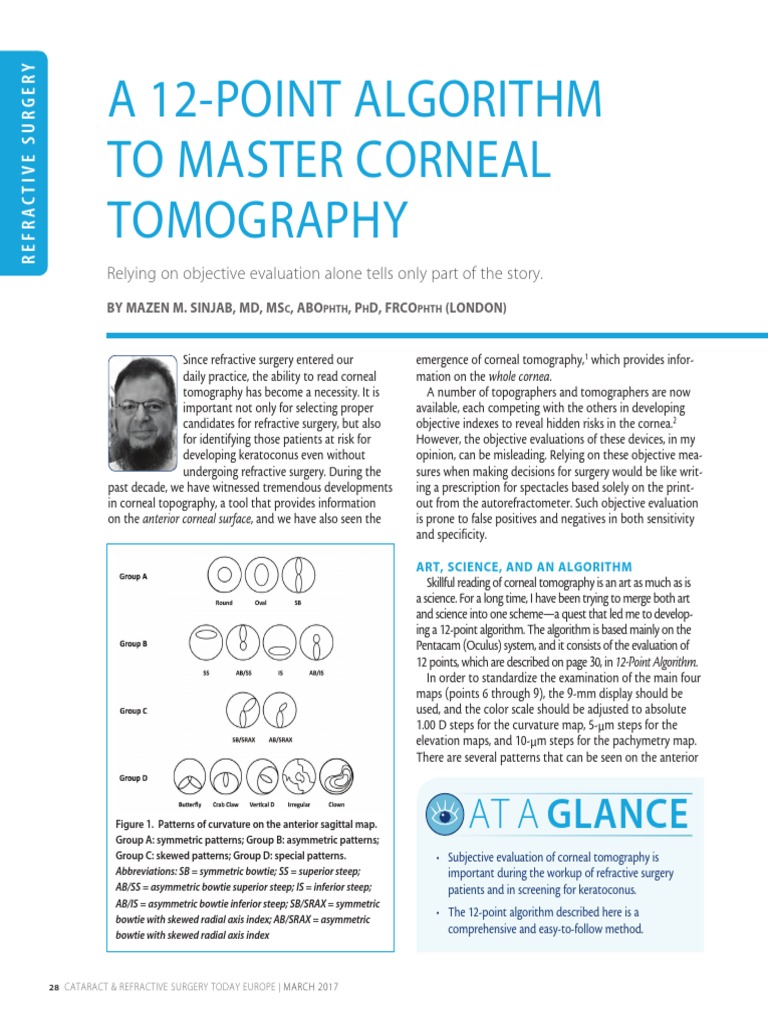 PENTACAM 12 Steps | PDF | Cornea | Ophthalmology