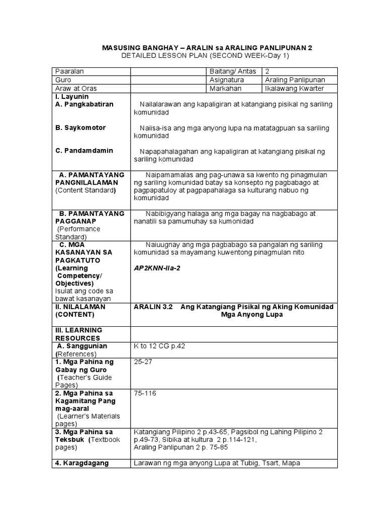 AP 2ND GRADING - 2nd WEEK | PDF