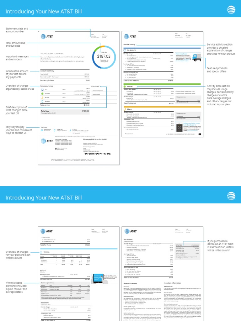 Combined Bill Sample Bill Guide Final | PDF | Fee | Backup