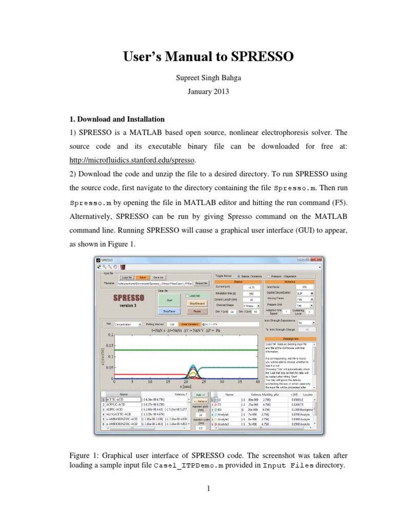 User's Guide to Understanding Key Simulation Parameters for the SPRESSO Nonlinear ...