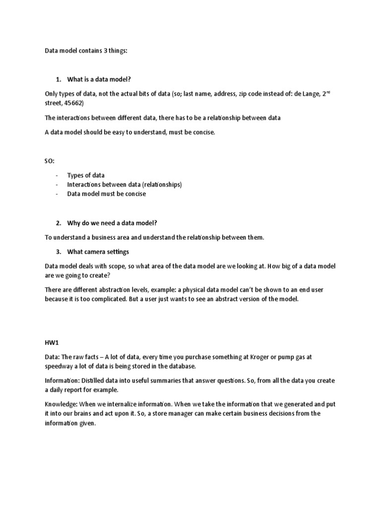 Understanding Data Models and Their Importance | PDF | Business