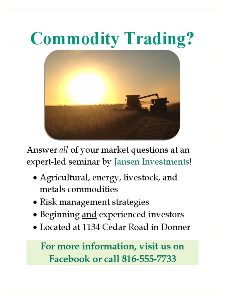 Lab 1-1 Commodity Trading Flyer | PDF