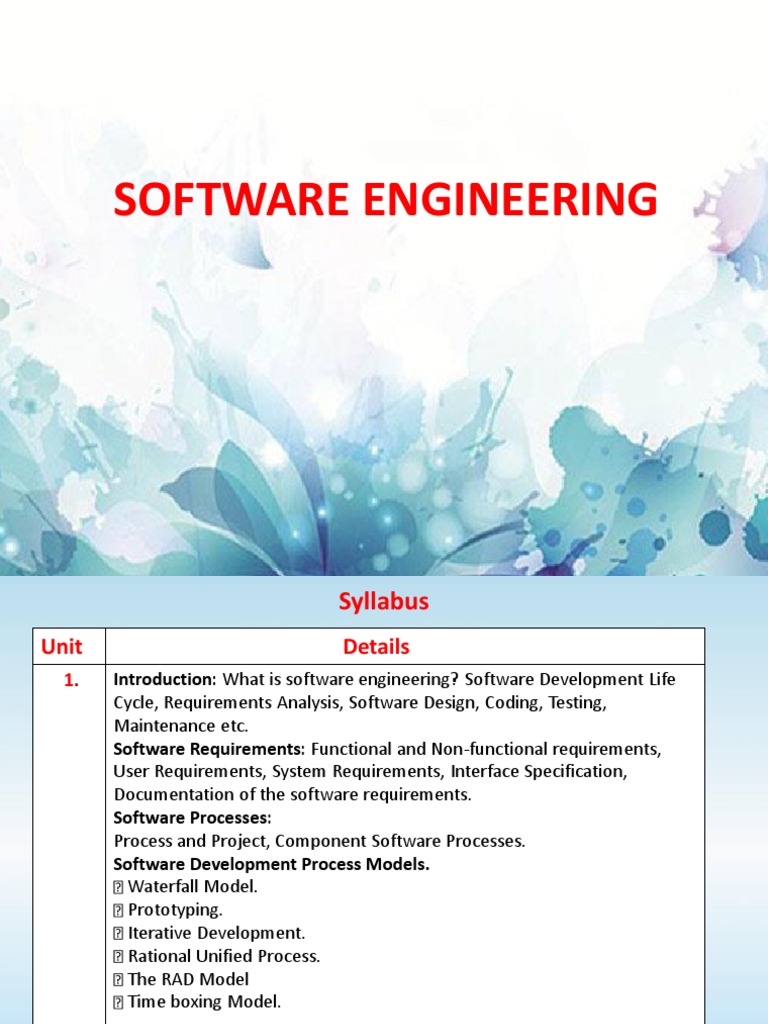SE Unit1-1 | PDF | Software Development Process | Agile Software Development