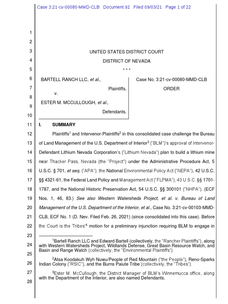 Motion Denied | PDF | National Environmental Policy Act | Justice