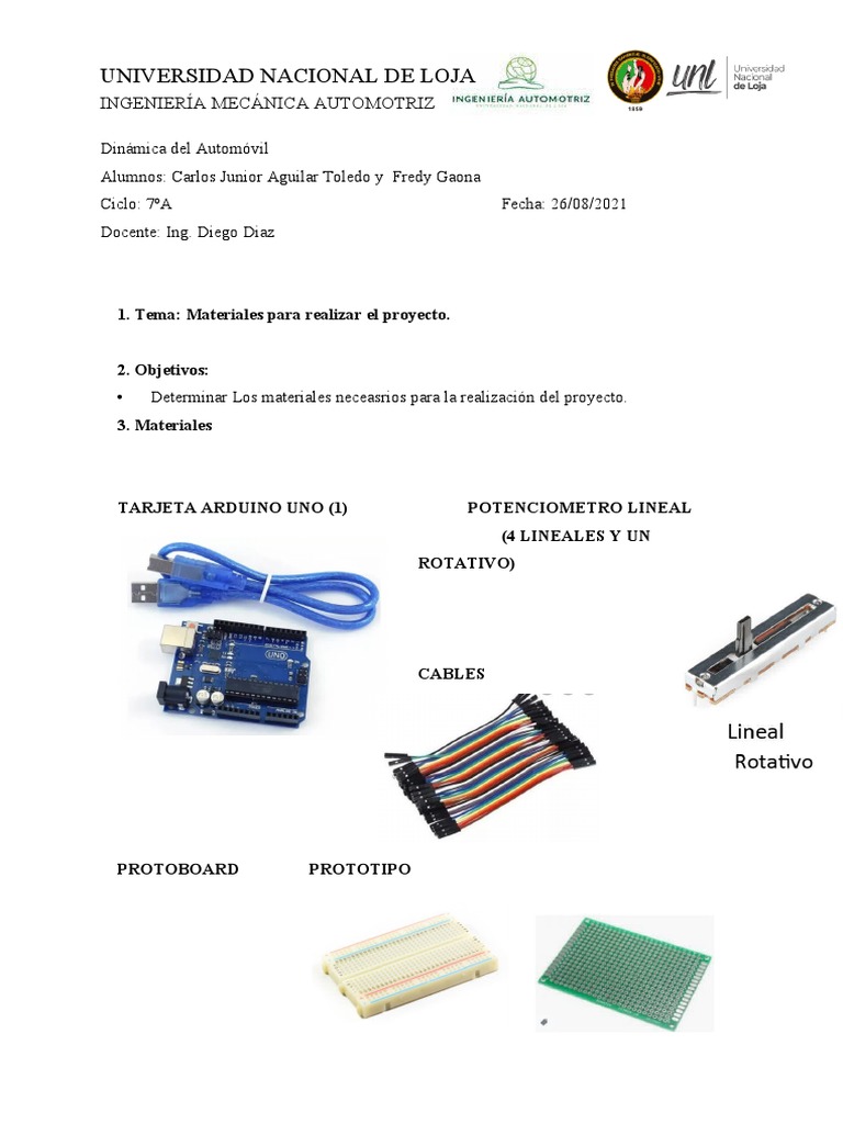 Materiales Proyecto | PDF | Hogar, jardinería y bricolaje