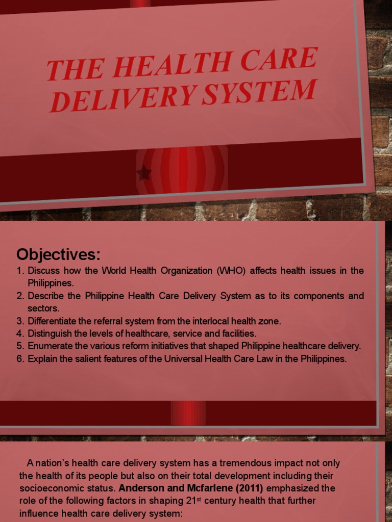 Philippine Health Care Delivery System | PDF | Sustainability ...