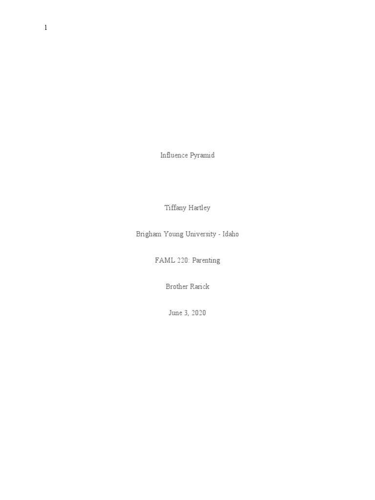 Influence Pyramid | Download Free PDF | Conversation | Cognition