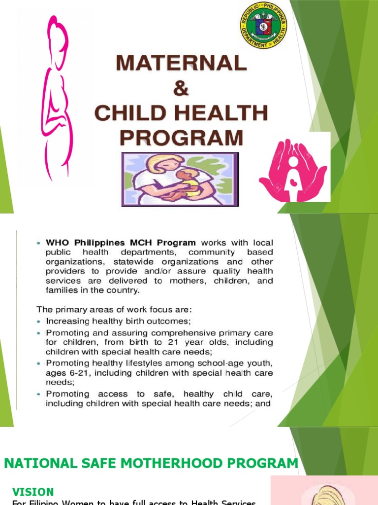 Doh Health Programs Maternal | PDF | Breastfeeding | Pregnancy