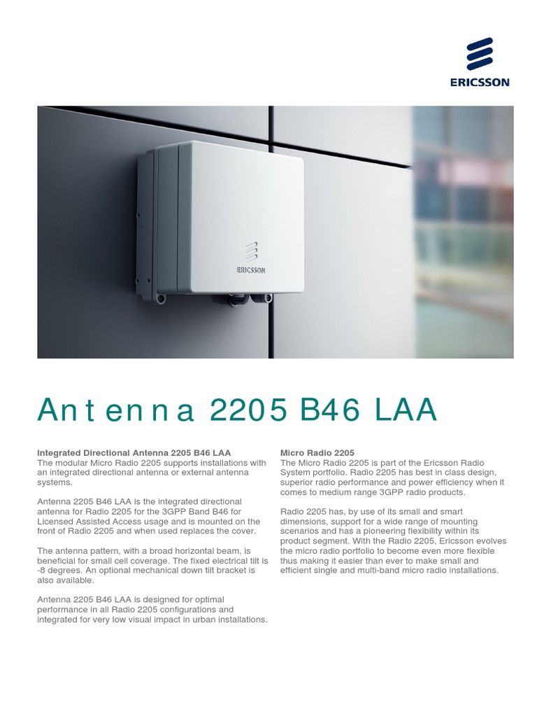 Antenna LAA B46 Radio 2203 | PDF | Antenna (Radio) | Radio