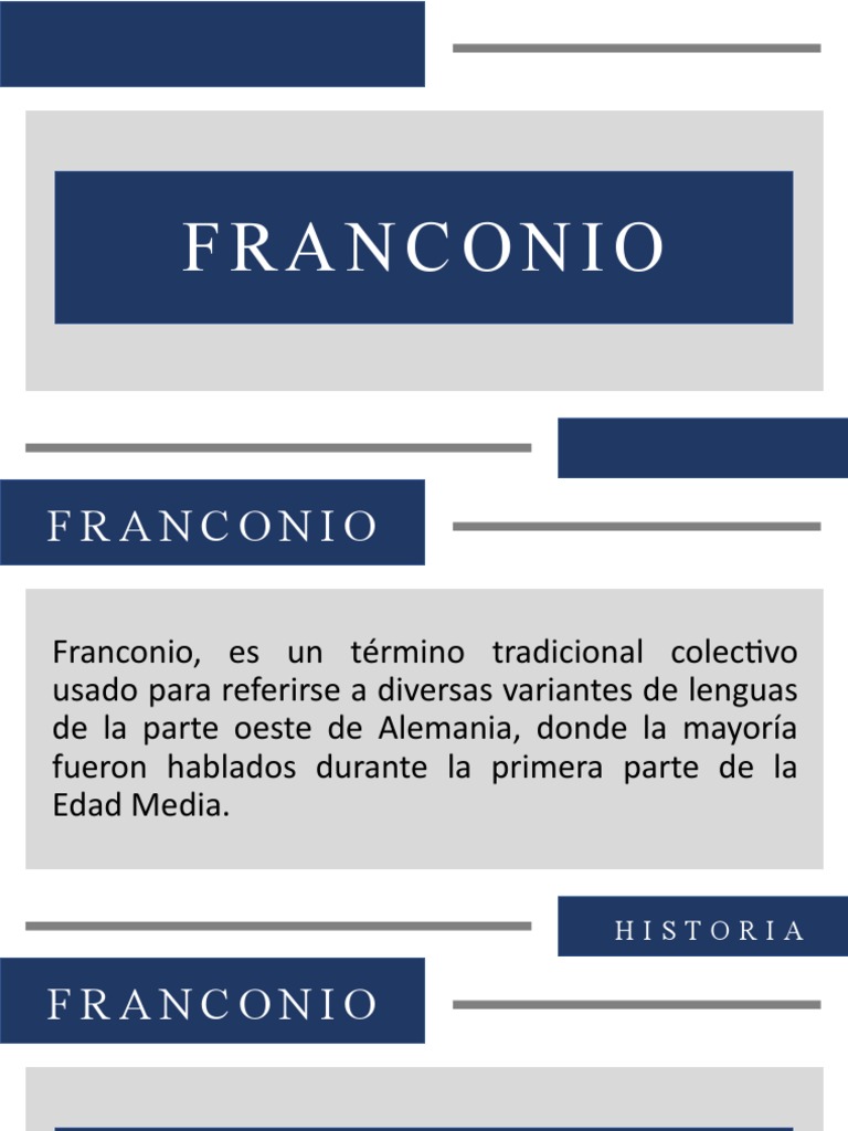FRANCONIO - Dialecto | PDF | Idioma aleman | Francos