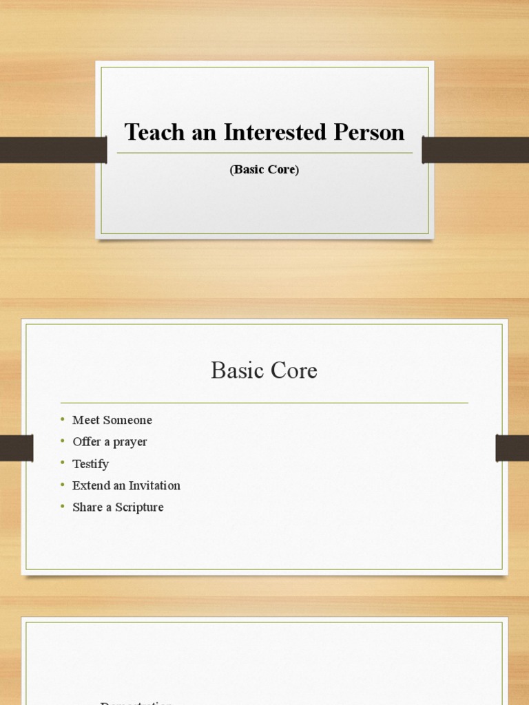 Teach An Interested Person | PDF | Self-Improvement | Religion ...