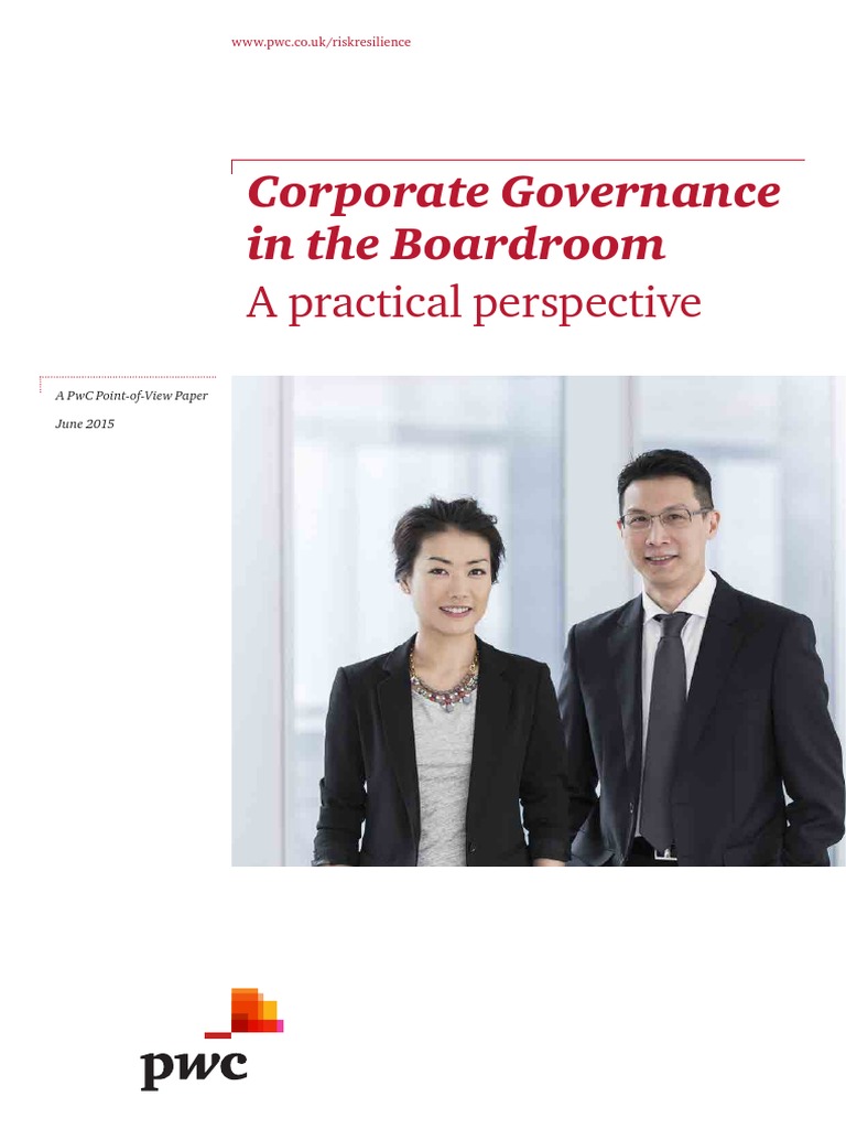Corporate Governance in The Boardroom | PDF | Governance | Corporate ...