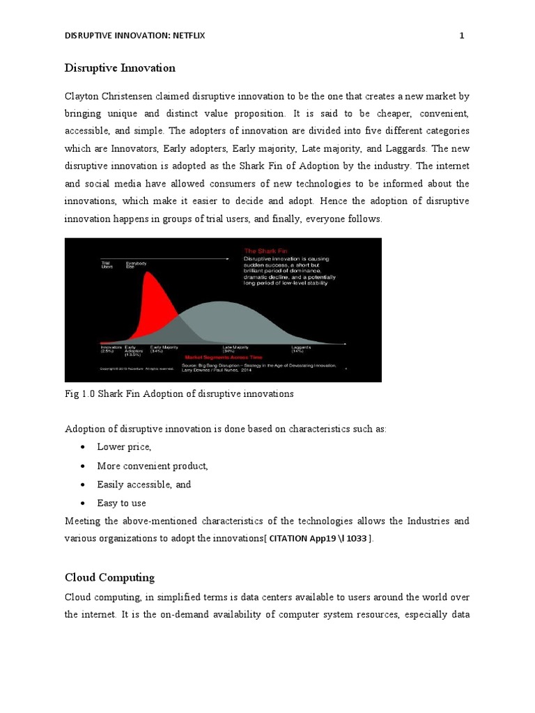 Disruptive Innovation by Netflix | PDF | Cloud Computing | Platform As ...