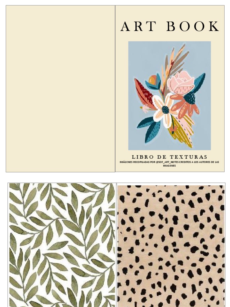 Art Book Libro De Texturas By Sof Art Notes Pdf