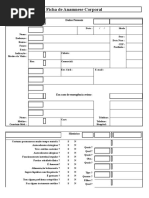 Ficha de Anamnese Corporal | PDF | Especialidades médicas | Medicina ...