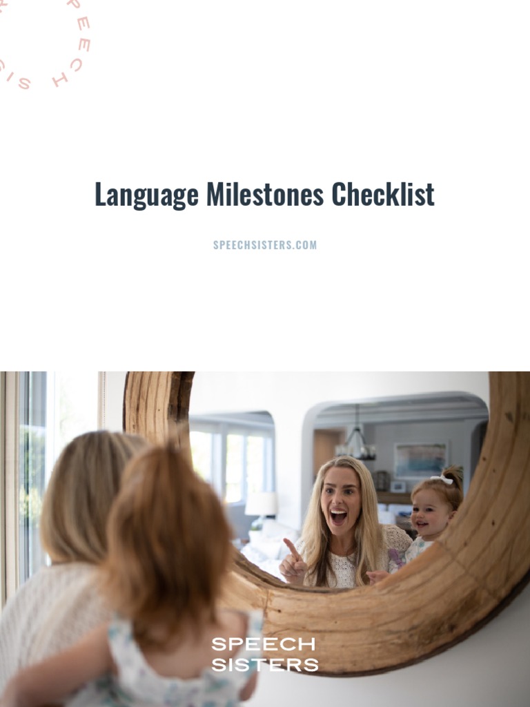 Language Milestones Checklist | PDF | Word | Gesture