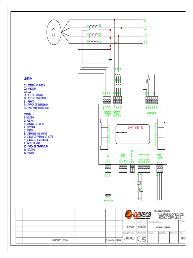 Plano ComAp MRS-15 | PDF