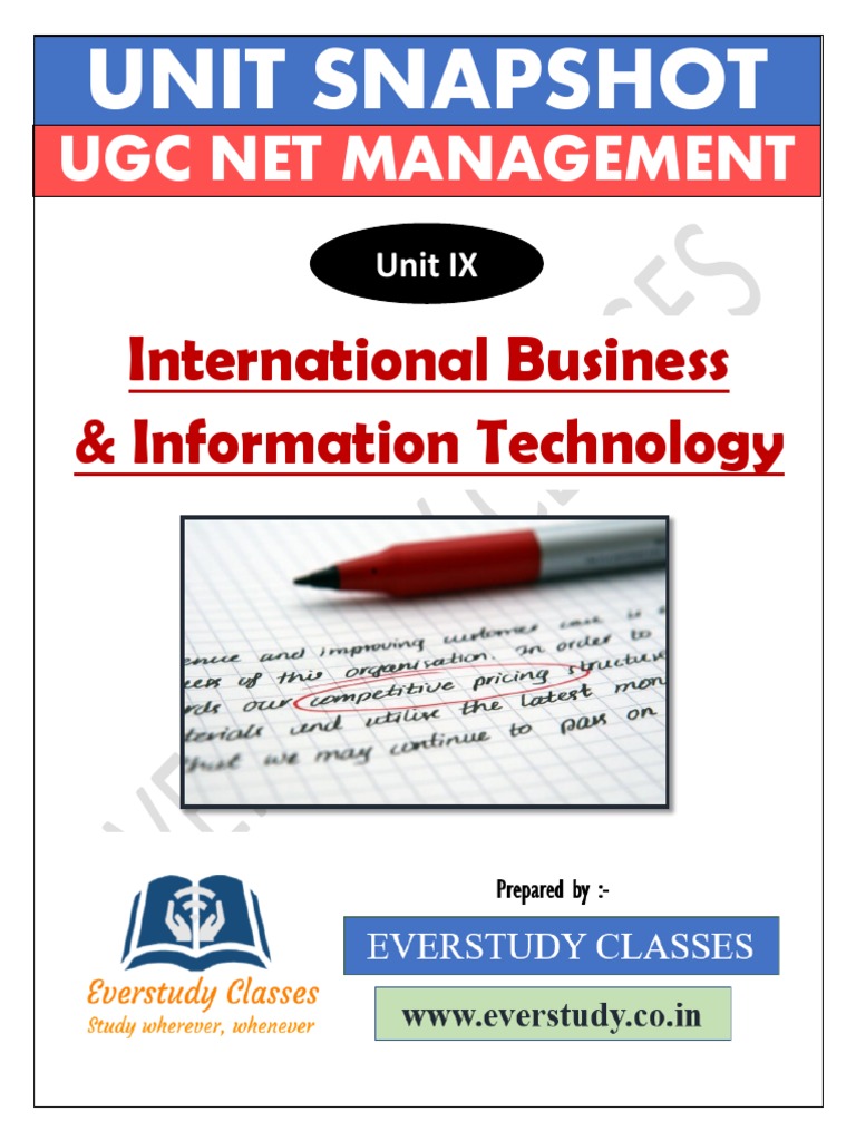 Ugc Net Management: Unit Snapshot | PDF | Special Drawing Rights ...