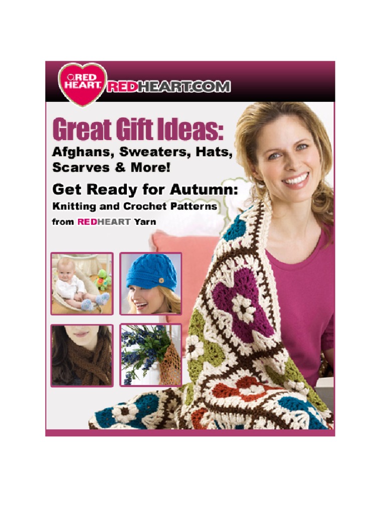 Crochet and Knitting Patterns From Red Heart Yarn | PDF | Knitting ...