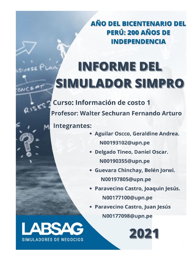 Decisión 4-Informe Del Simulador Simpro | PDF | Inventario