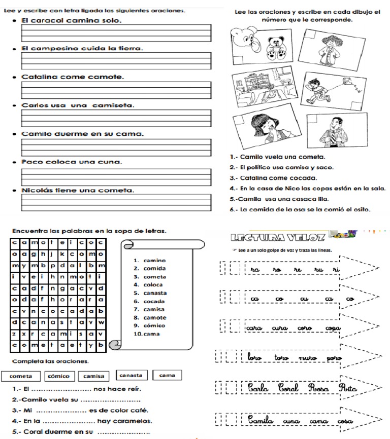 Oraciones Con La Letra C-C 03-09-21 | PDF