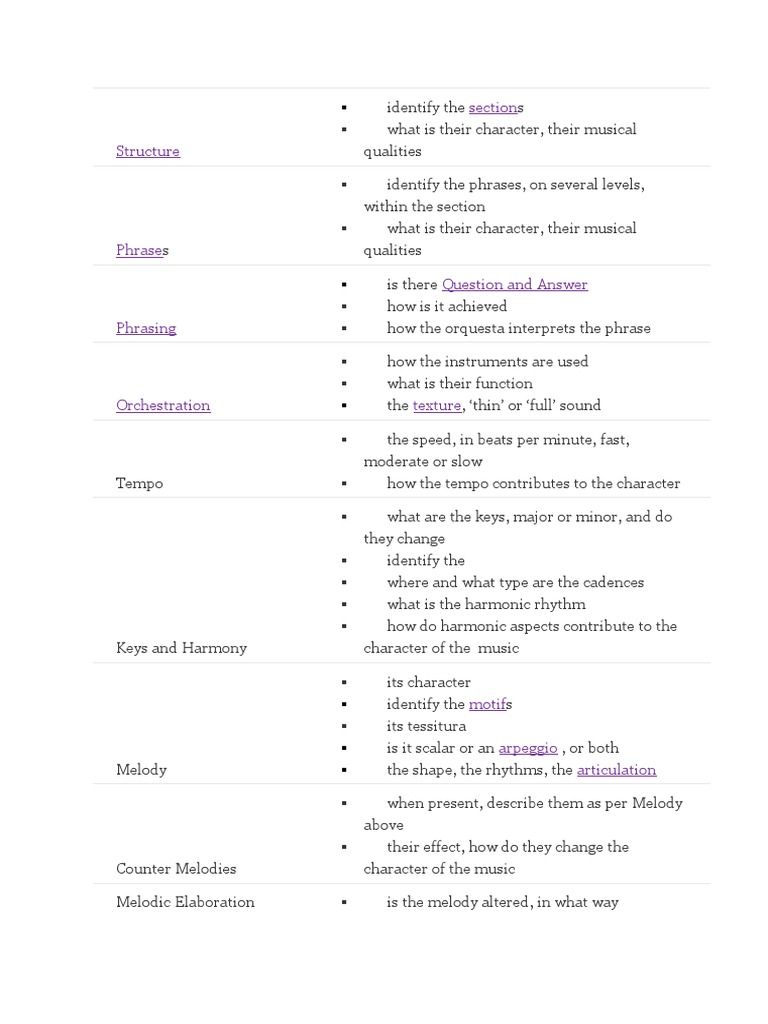 Musical Analysis - Methodology | PDF | Rhythm | Tempo