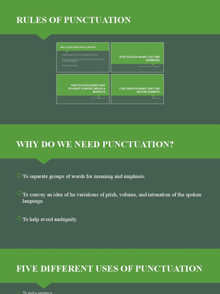 Punctuation g10 | PDF | Bracket | Comma