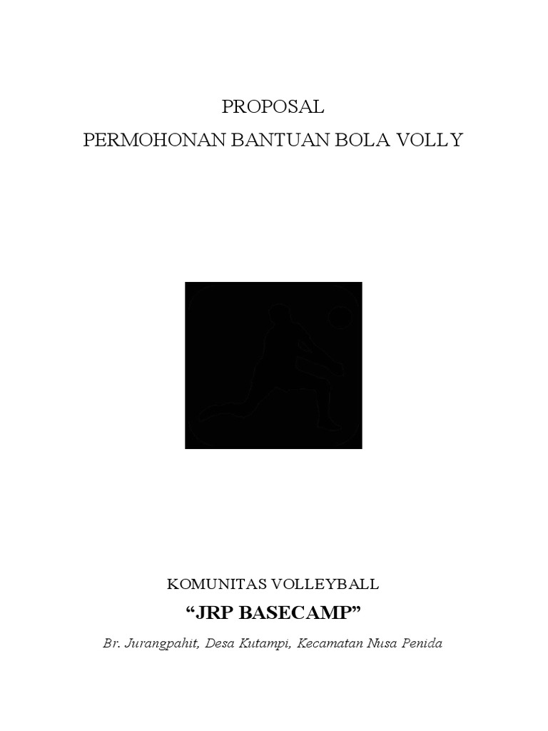 Proposal Permohonan Bola Volly | PDF