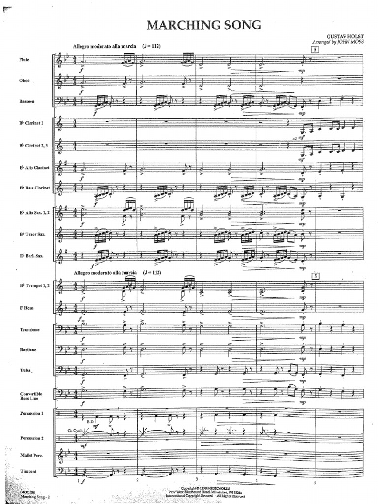 Marching Song - Score | PDF