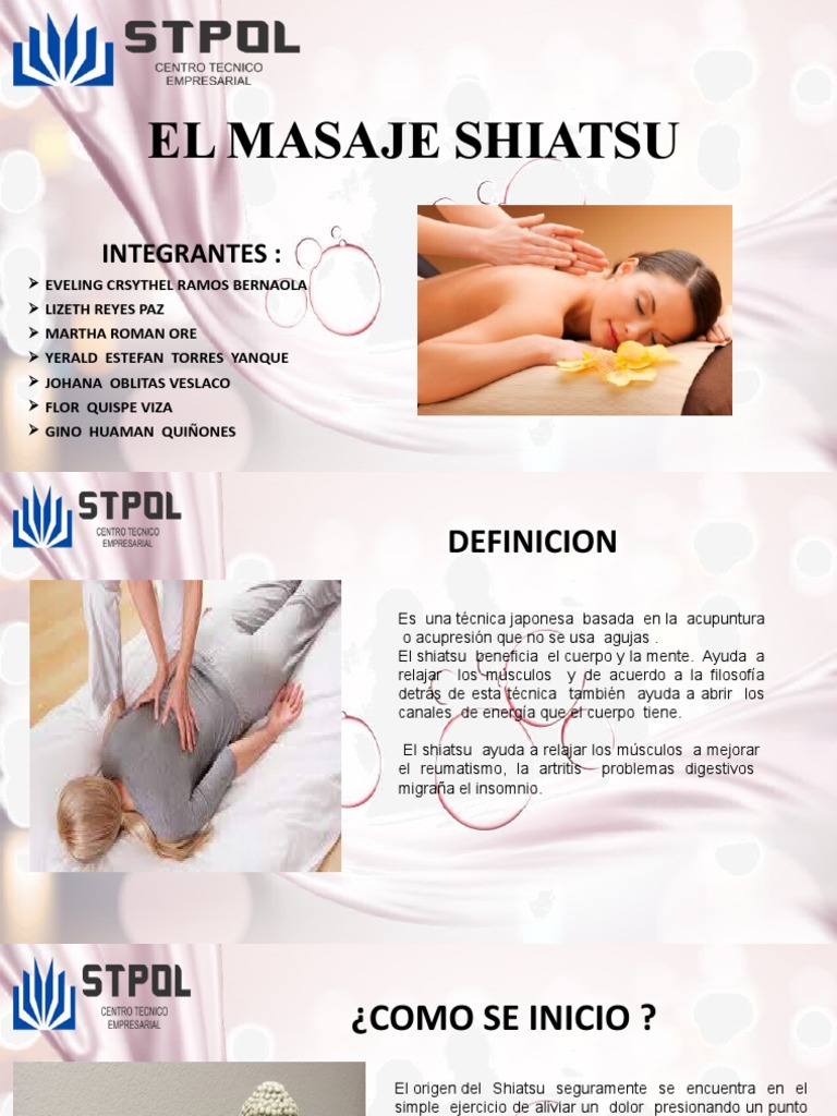 Grupo 5 Masaje de Shiatsu | PDF | Masaje | Acupresión