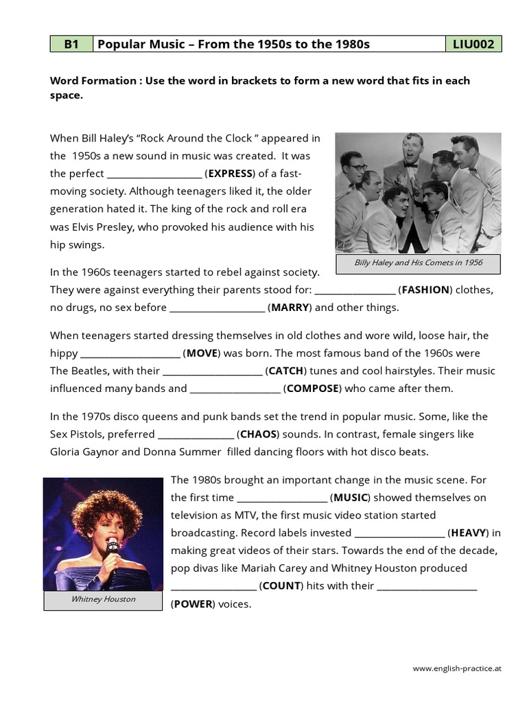 Liu002 Pop Music From 50s To 80s | PDF | Rock And Roll | Punk Rock