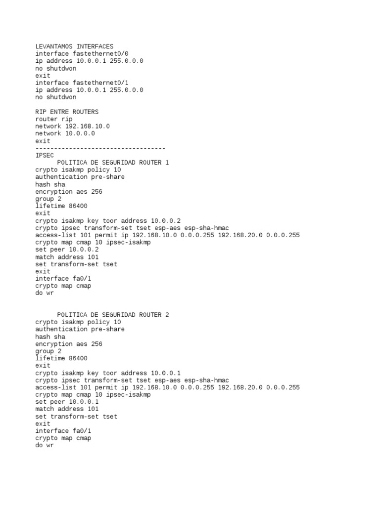 Comandos Packet Tracer | PDF | Router (Computing) | Computing