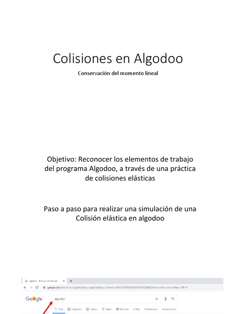 Colisiones en Algodoo 3 | PDF | Software | Informática