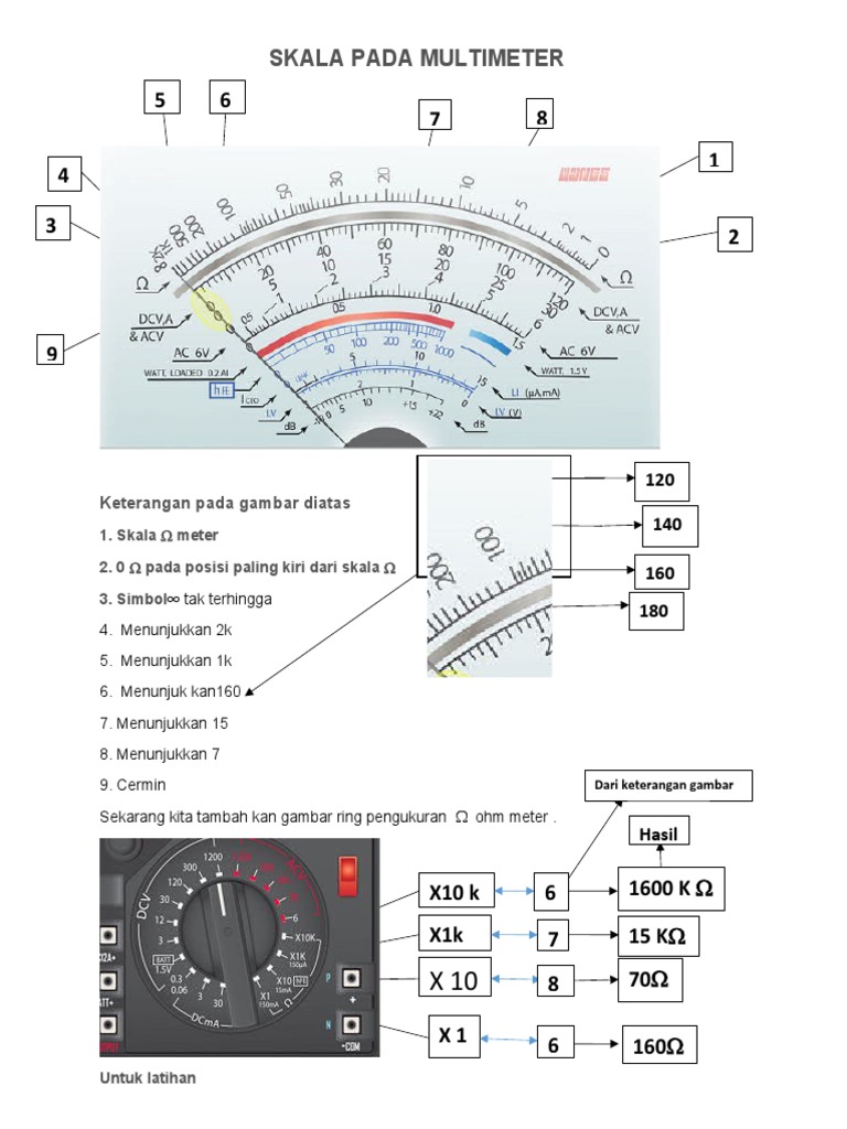 Pembacaan Skala Multimeter | PDF