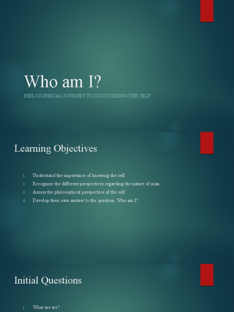 Who Am I?: Philosophical Journey To Discovering The Self | Download ...