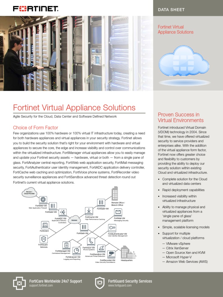 Fortinet Virtual Appliance Solutions: Data Sheet | PDF | Cloud ...