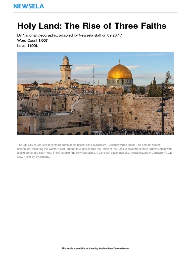 Rise of Three Faiths in the Holy Land | PDF | Abraham | Jesus