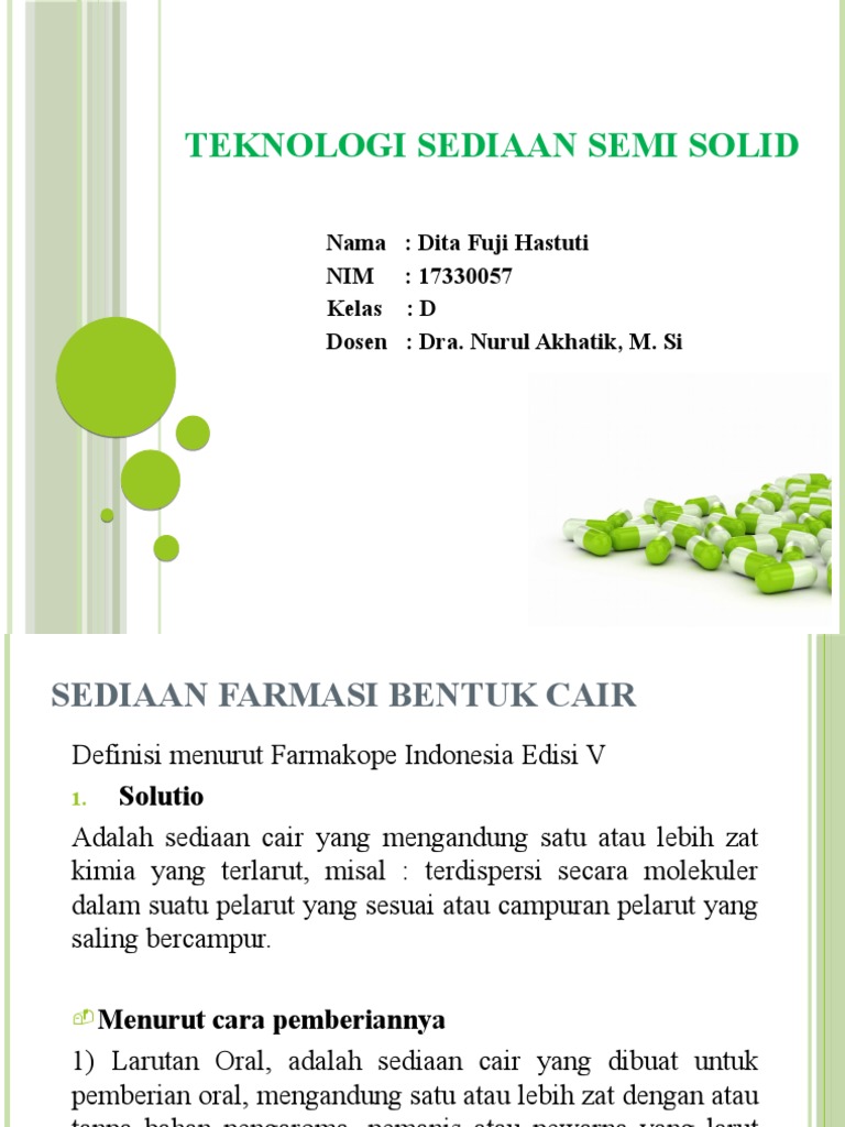 Teknologi Sediaan Semi Solid | PDF