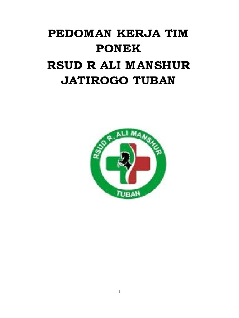 Pedoman Kerja Ponek | PDF