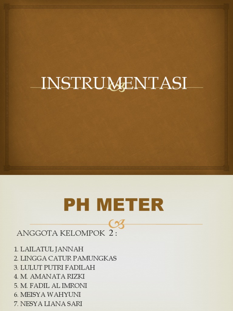 Ph Meter Pdf Sains Matematika