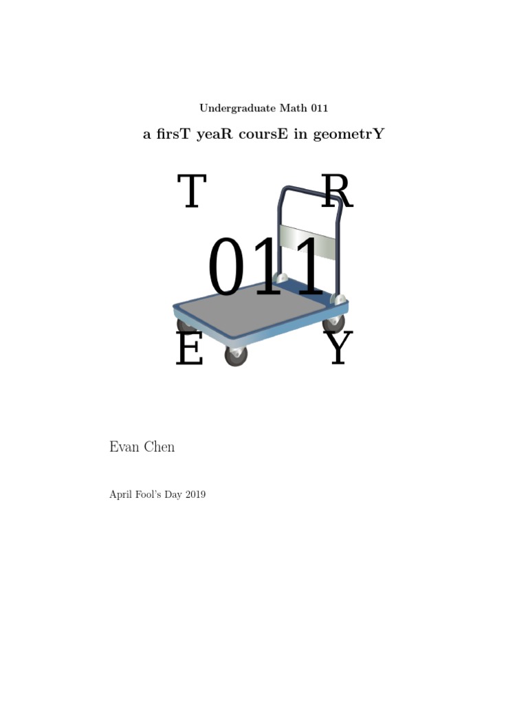 A First YeaR CoursE in GeometrY Evan Chen 2019 | PDF | Triangle | Circle
