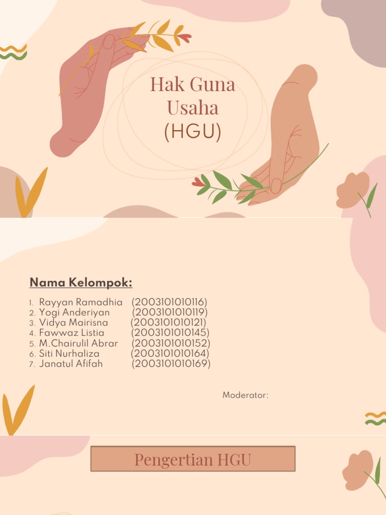 HGU Dikonversi | PDF | Hukum
