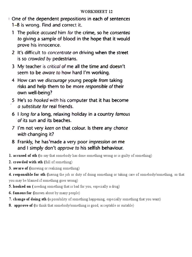 Worksheet 12 | PDF | Fingerprint | Baggage