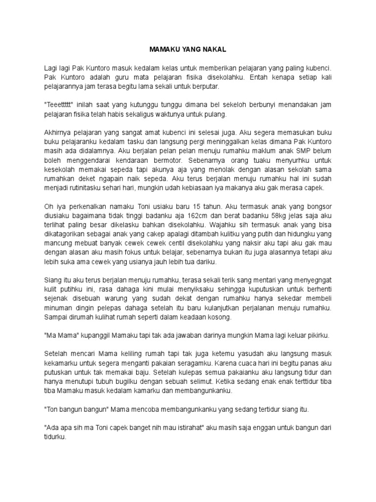 Mamaku Yang Nakal | PDF