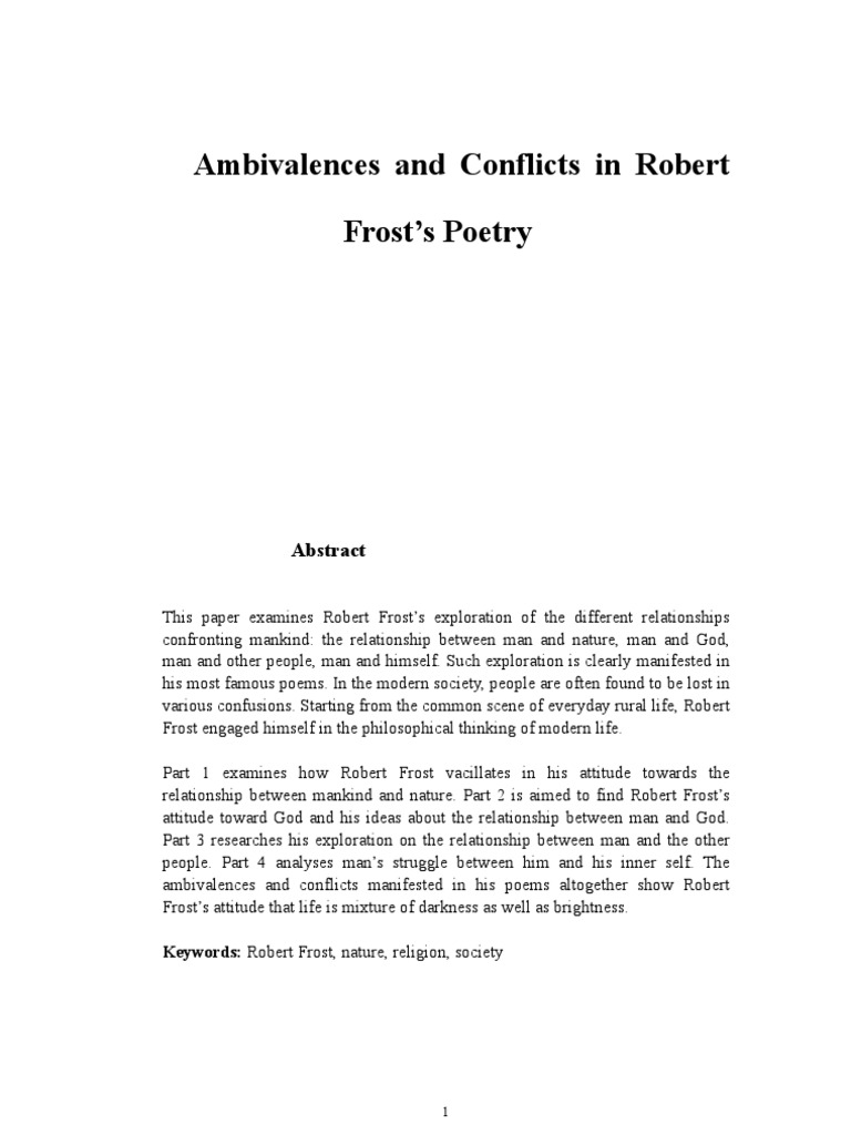 Famous Poems By Robert Frost